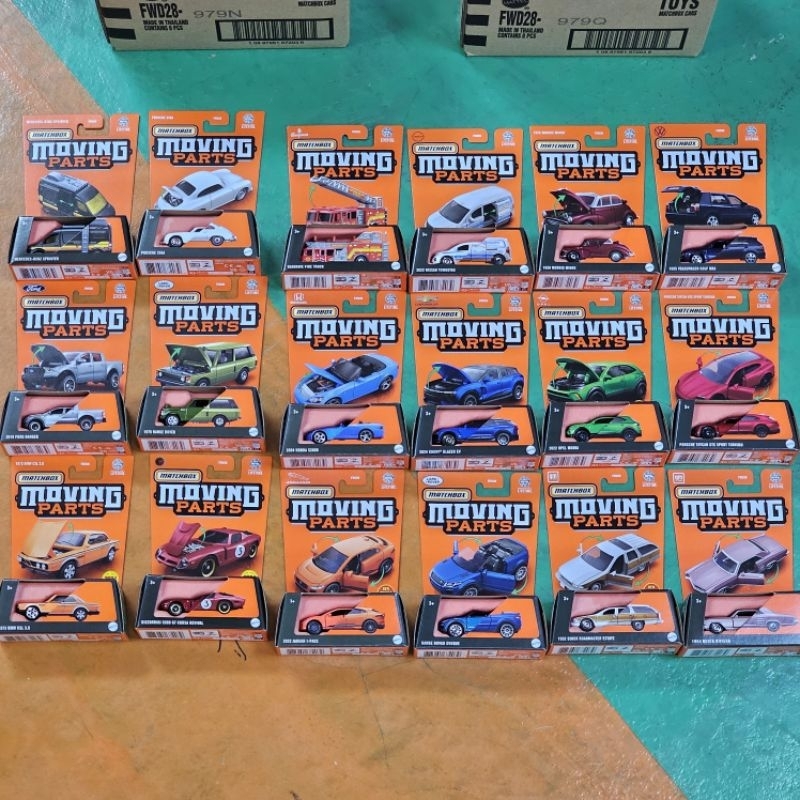 MATCHBOX MOVING PARTS. FORD TOYOTA BMW MINI PORSCHE SHELL JEEP JAGUAR ...