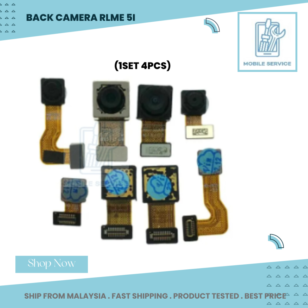 REALME 5i Back Rear Camera Sparepart Replacement (1SET 4PCS) | Shopee ...