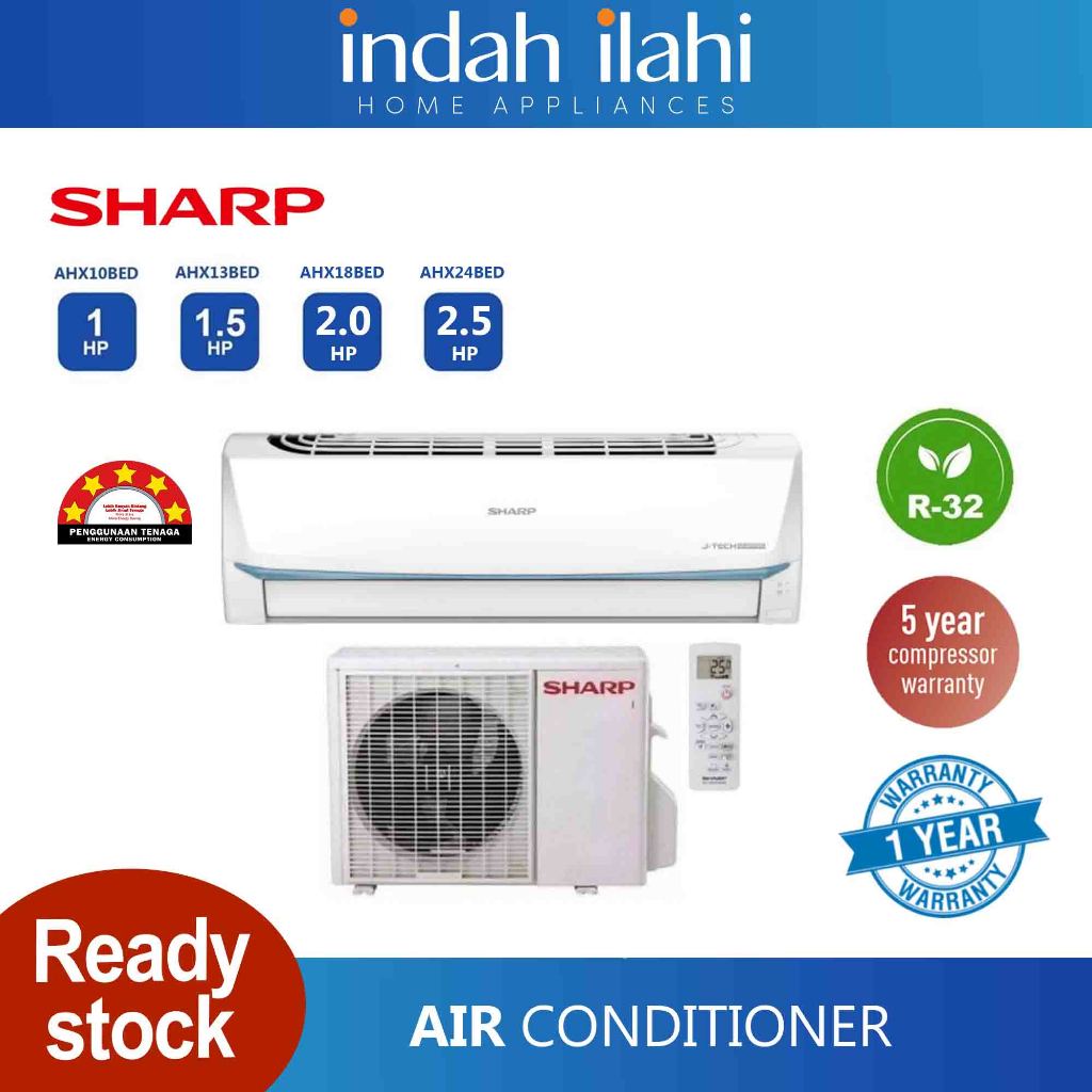 Sharp Air Conditioner Inverter R32 AHX10BED (1.0HP) / AHX13BED (1.5HP ...