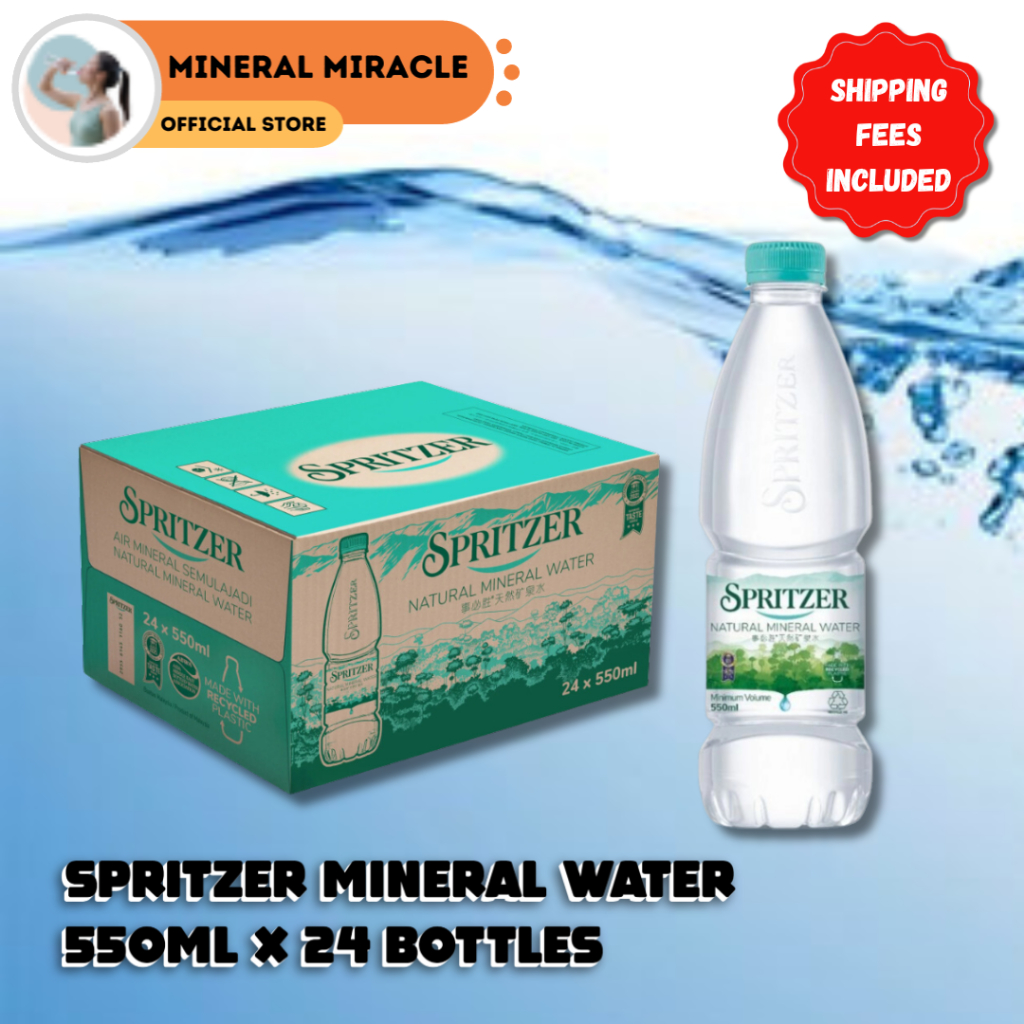 SPRITZER Mineral Water (1 CARTON 550ml x 24 Bottles) | Shopee Malaysia