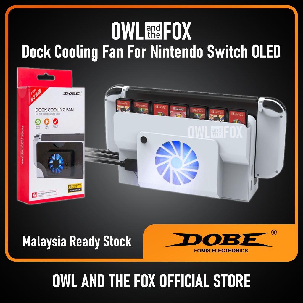 DOBE Nintendo Switch OLED Console Dock Cooling Fan Cooler Game Card ...