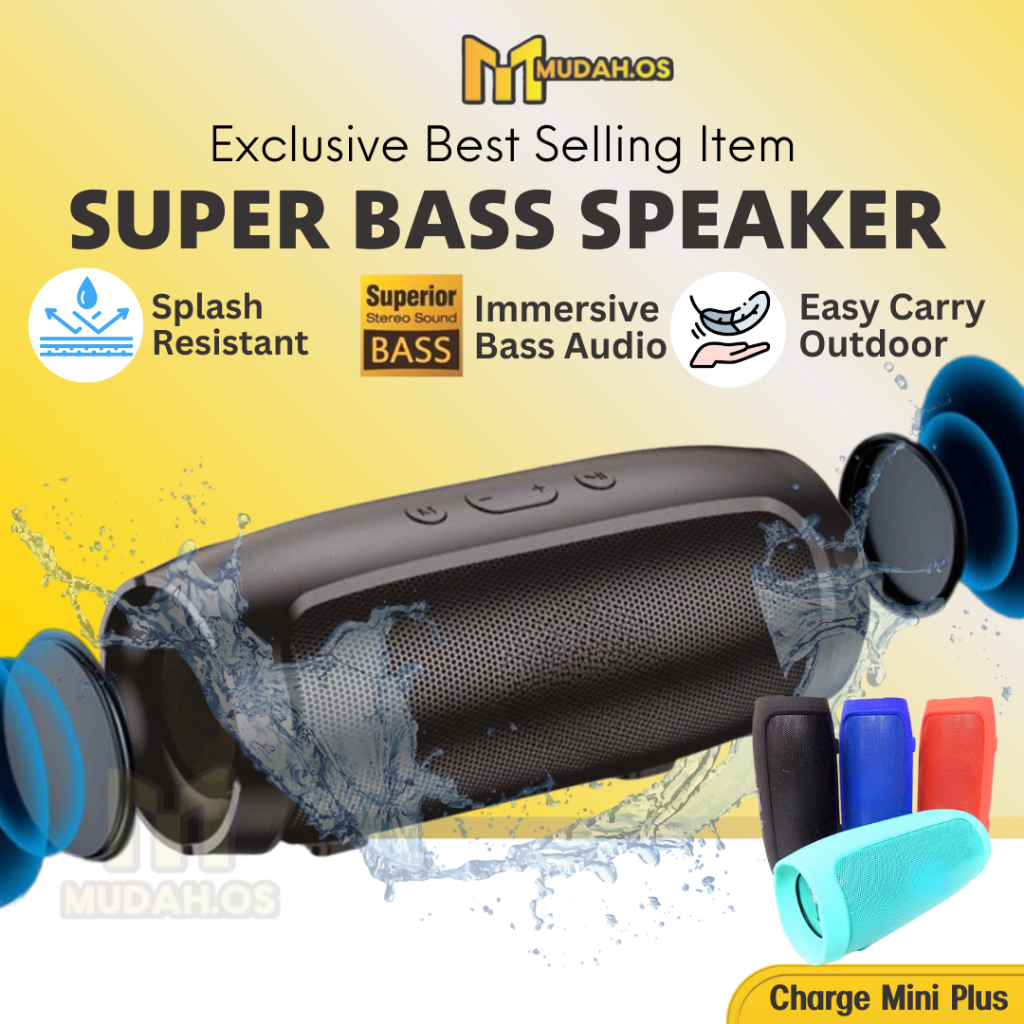 Portable Charge Mini Party Speaker Bluetooth Radio Stereo Bass Spiker ...