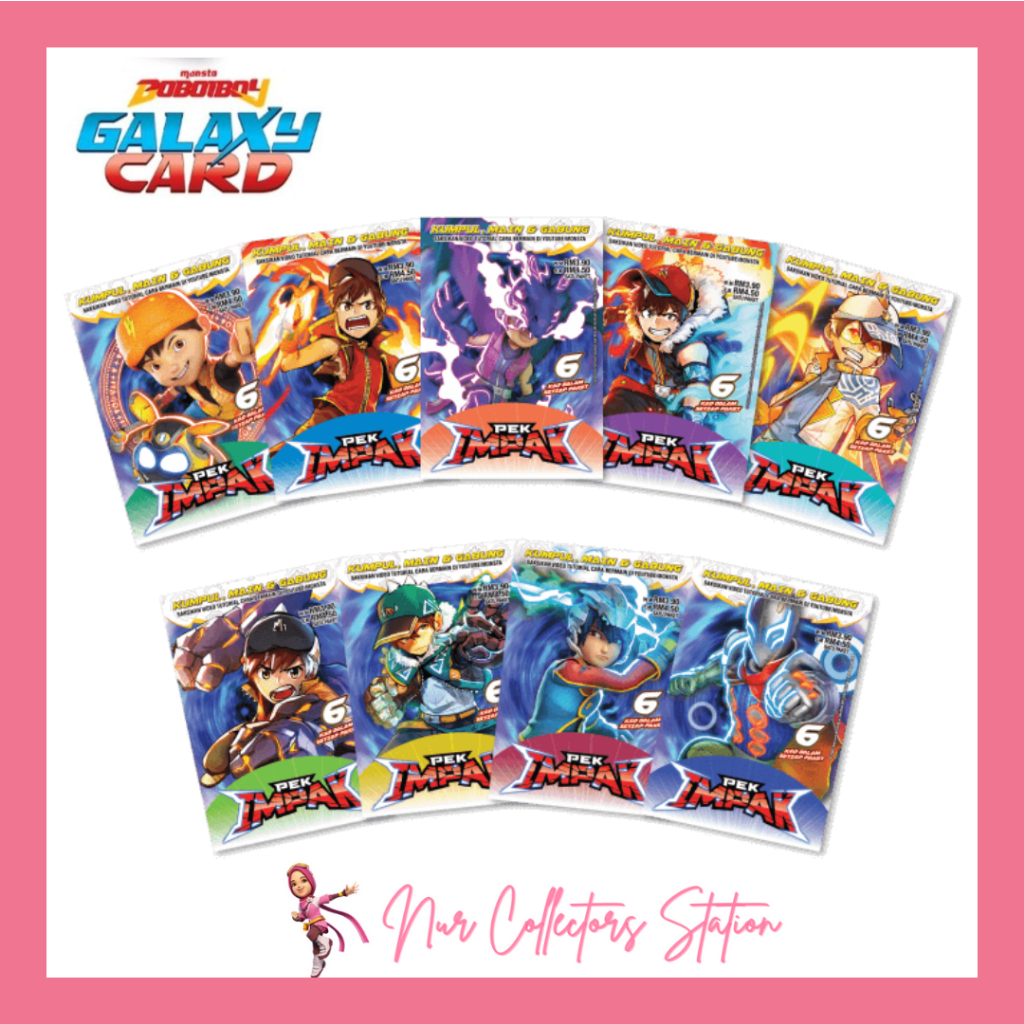 Boboiboy Galaxy Card - PEK IMPAK (1 Pack sahaja) | Shopee Malaysia