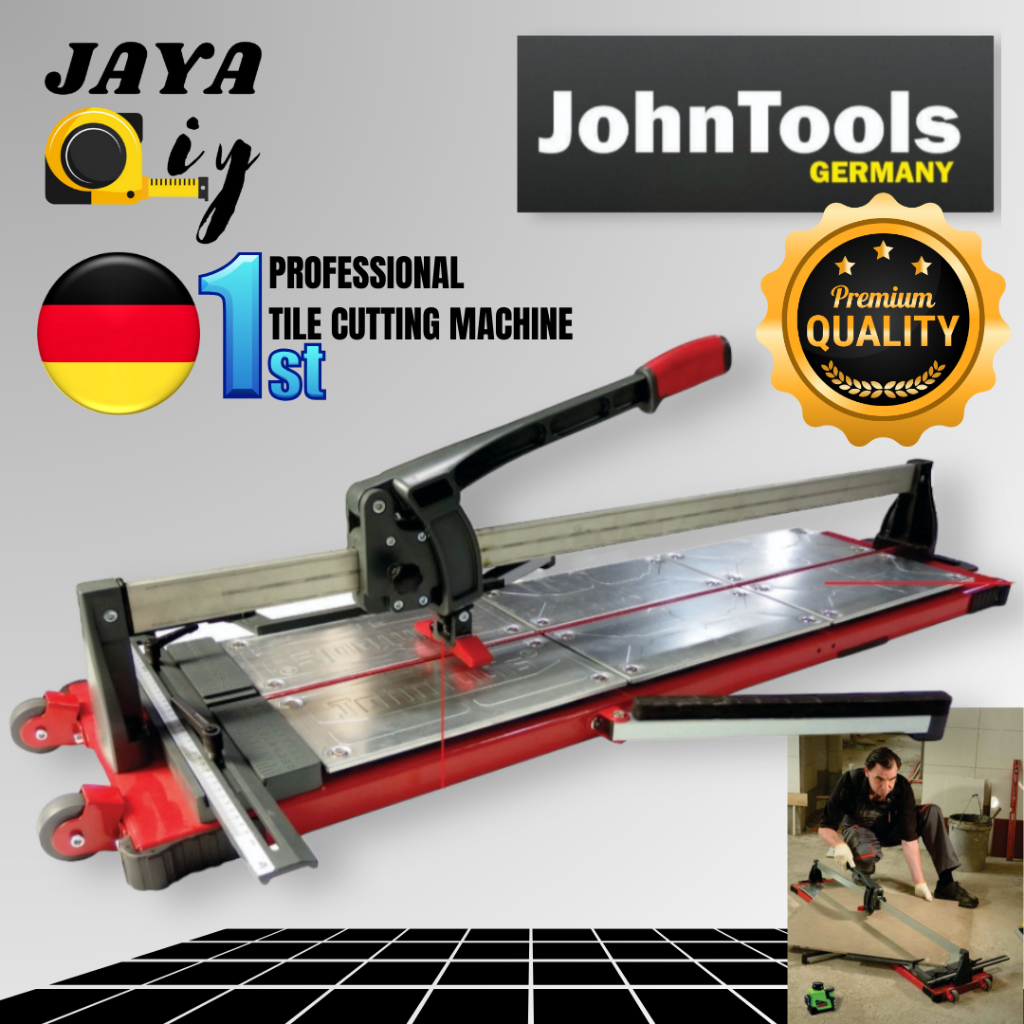 [HIGH SPEC/QUALITY] HEAVY DUTY JOHNTOOLS - GERMANY Mesin Pemotong Tile Cutter Single Rail ...