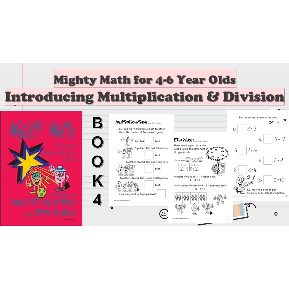 [PRE441] 36 pages Mighty Math for 4-6 Year Olds - Multiplication and ...