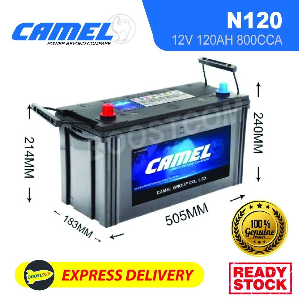 CAMEL N120 Power Backup Original 12V 120Ah | Shopee Malaysia