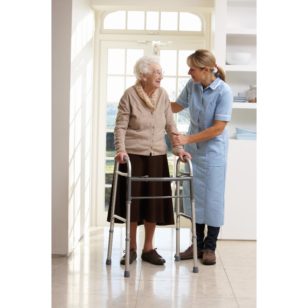 Folding Walker Without Wheels, Lightweight Adult Walker Portable ...