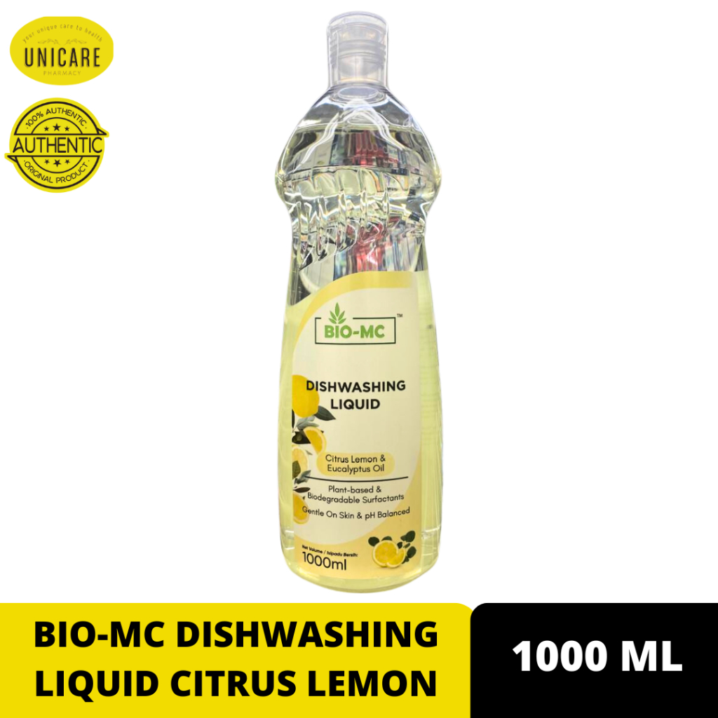 BIO-MC DISHWASHING LIQUID CITRUS LEMON & EUCALPTUS OIL 1000ML | Shopee Malaysia