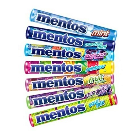 37g Mentos Stick Roll Sour Mix / Mix Grape / Fruit Flavor / Rainbow ...
