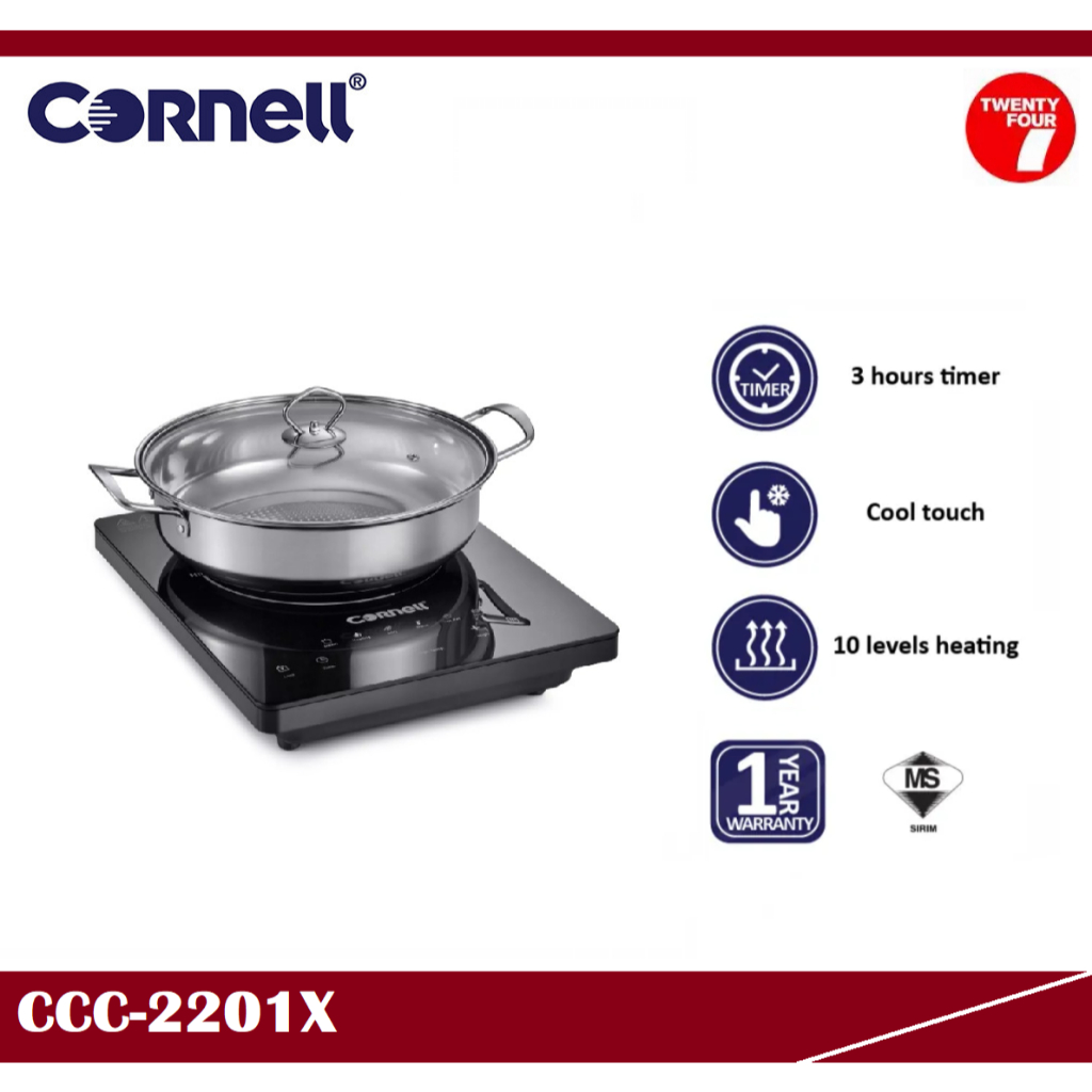 CORNELL Digital Ceramic Cooker Induction Cooker - Free Stainless-Steel ...