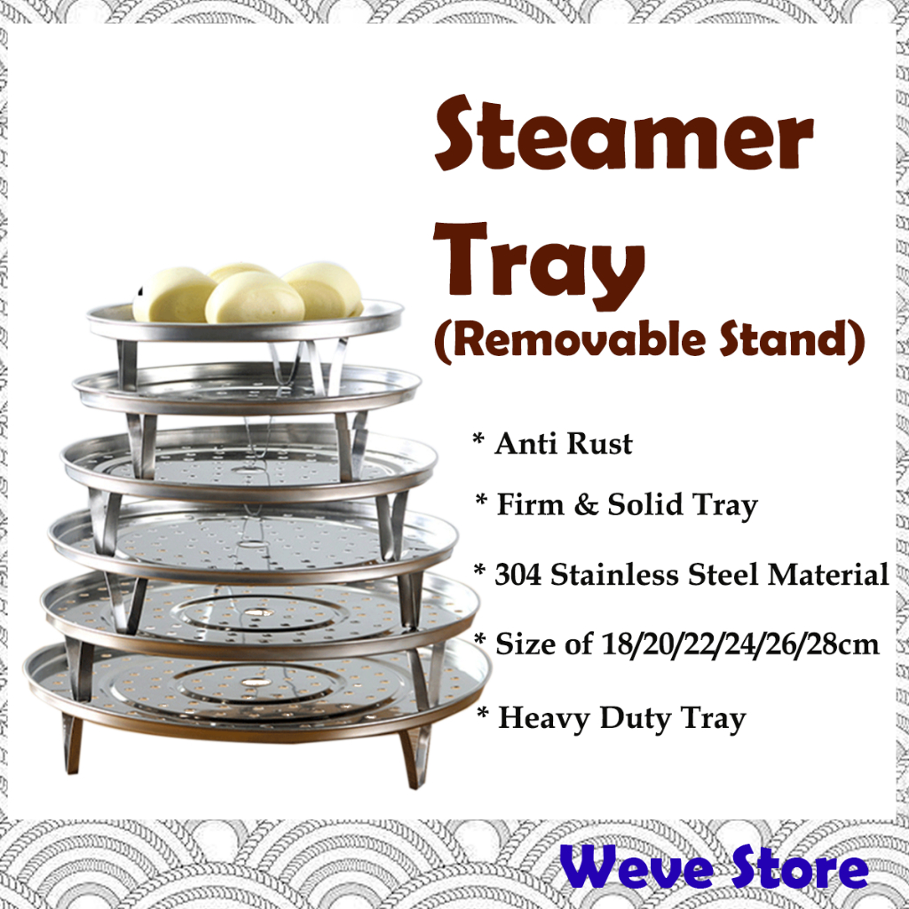304 Stainless Steel Foldable Steamer Shelf Tray Steaming Stand Steam ...