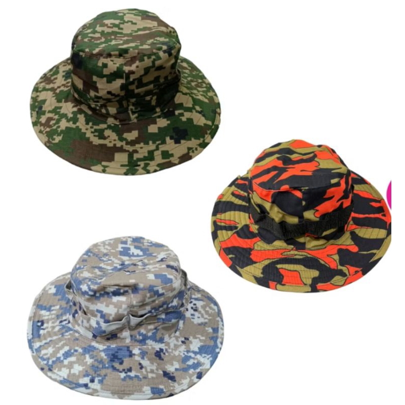 Topi jungle/hutan kanak2 & dewasa | Shopee Malaysia