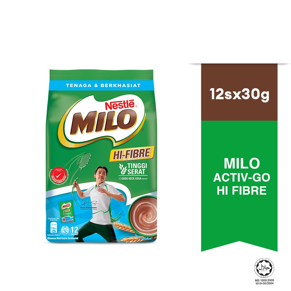 MILO Hi Fibre Activ-Go 12 sticks x 30g | Shopee Malaysia