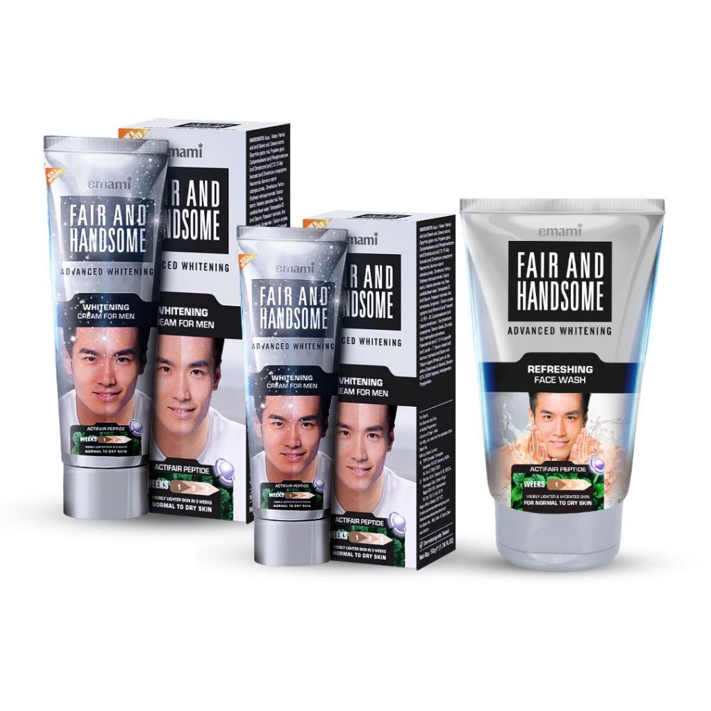 Emami Fair & Handsome Advanced Whitening Cream-25g/50g and Face Wash-100g | Shopee Malaysia