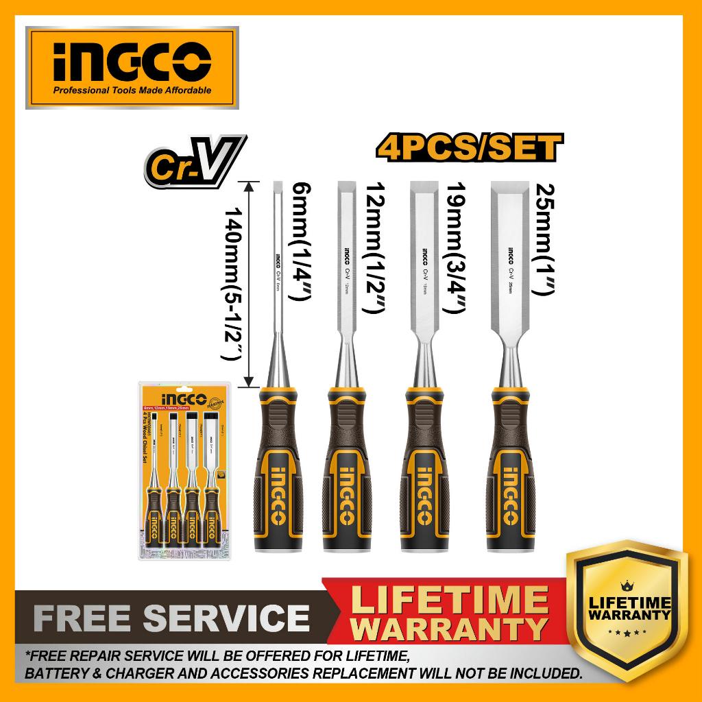 INGCO 4 Pcs wood chisel set HKTWC0401 | Shopee Malaysia