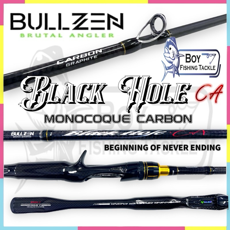 2025 BULLZEN BLACK HOLE CA SPINNING BAITCASTING Fishing Rod Carbon ...