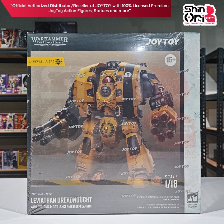 [READY STOCK] Joytoy Horus Heresy Imperial Fists Leviathan Dreadnought with Cyclonic Melta Lance ...