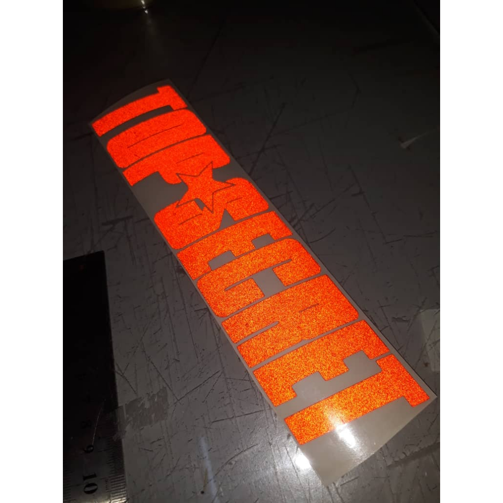 top secret 3M reflective car stickers car decals windscreen windsheild ...