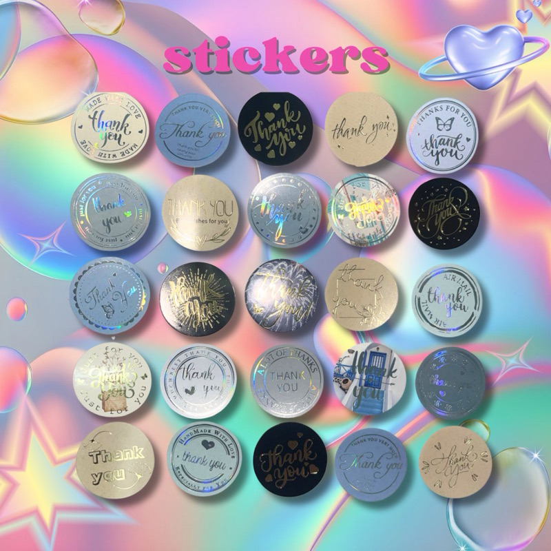 ninie's Thank You 10pcs Stickers Diary Planner Doorgift Retro Vintage ...