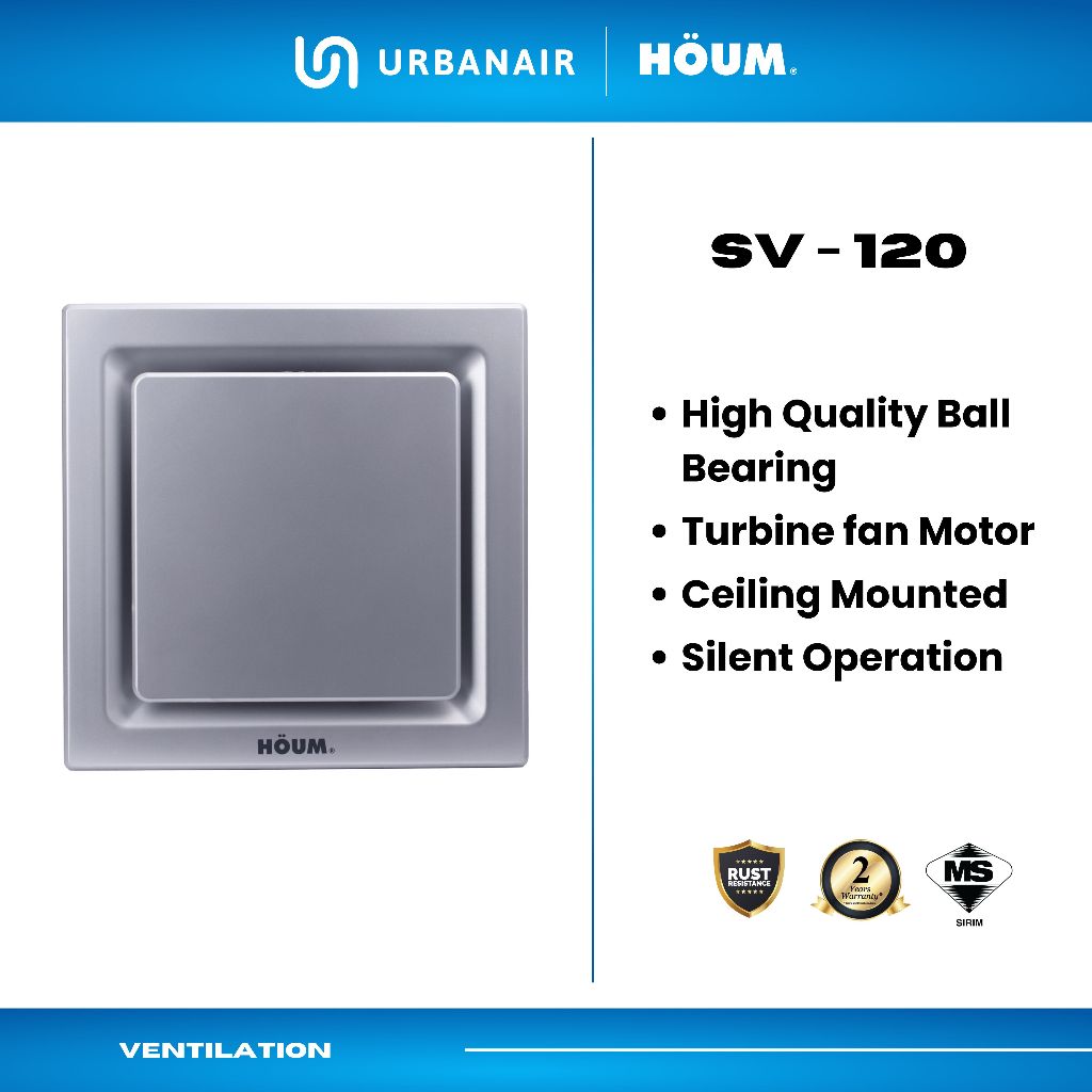 [INSTALLATION] HOUM Ceiling Mounted Ventilation Fan SV-120 Exhaust Fan ...