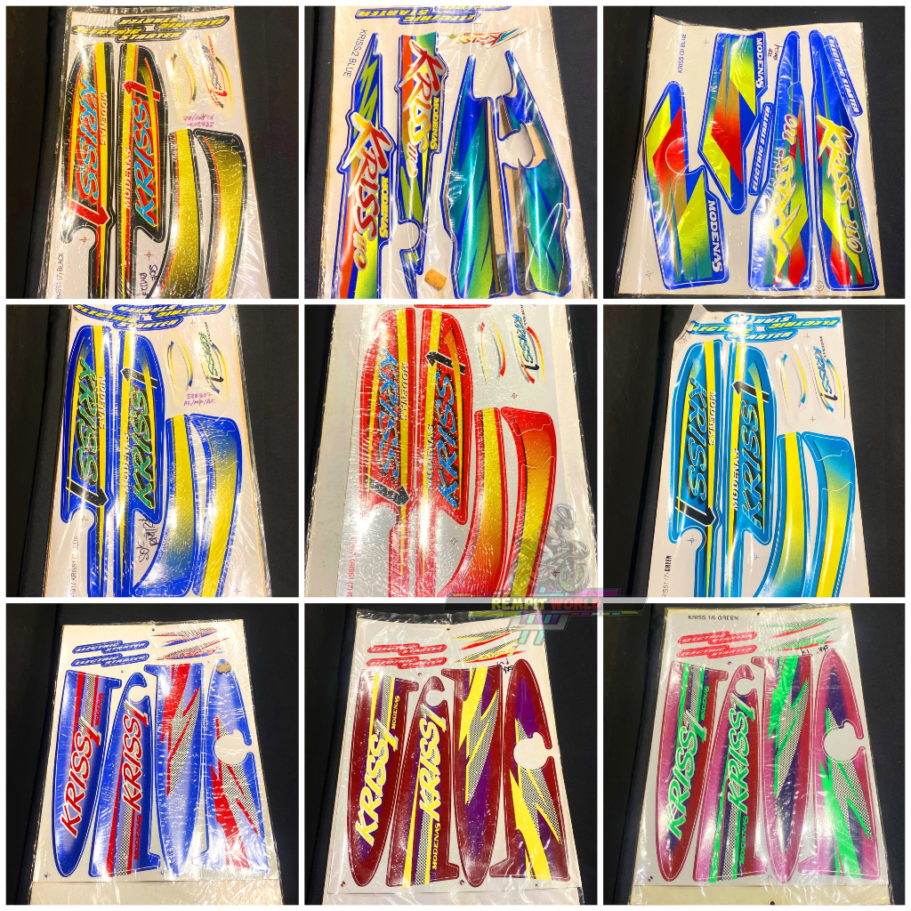 Body Sticker Modenas Kriss MR1 MR2 MR3 First Model BODY STICKER MOTOR ...