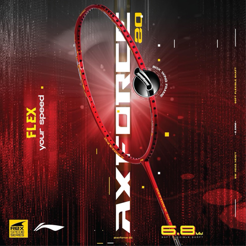Li Ning AXFORCE 20 Badminton Rackets (Red) | Shopee Malaysia