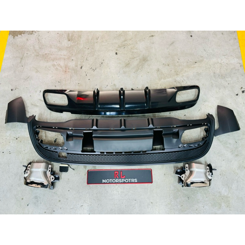 Mercedes Benz GLA X156 GLA45 AMG rear bumper diffuser lip splitter ...
