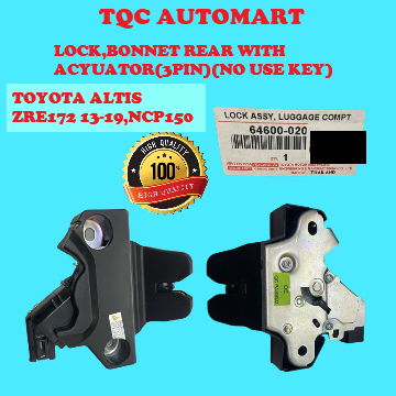 TOYOTA ALTIS ZRE172 2013-19/VIOS NCP150 REAR BONNET LOCK BOOT LOCK ...