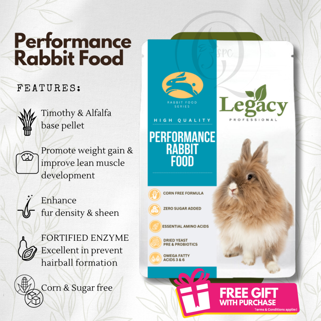 Legacy Professional Performance Rabbit Food (1.8kg/bag) 赛级兔饲料 | Shopee ...