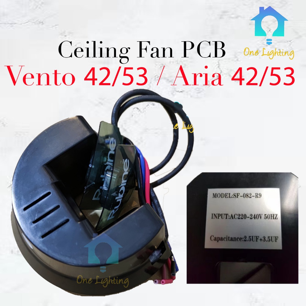 Rubine Vento Aria Receiver Ceiling Fan / Vento remote control / RCF ...