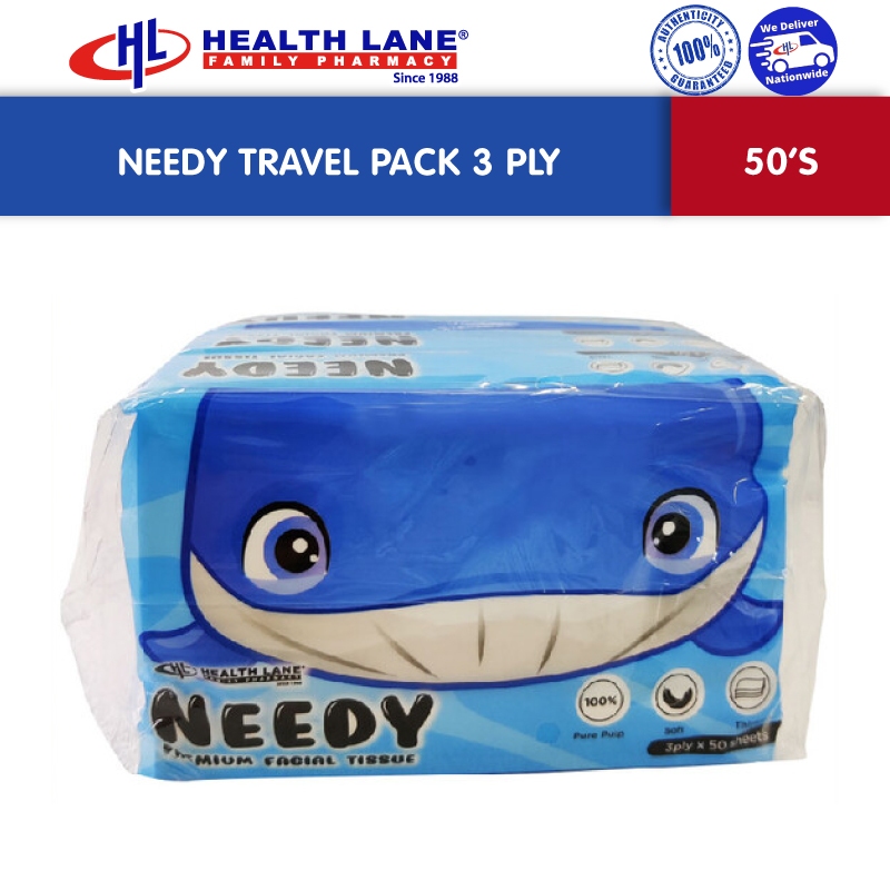 Needy Travel Pack 3 Ply (50's) | Shopee Malaysia
