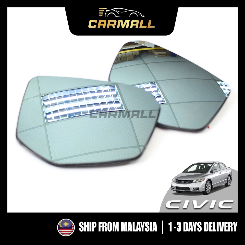 Honda Civic FD 8th Blue Mirror With LED Signal Lamp 2005 - 2012 Civic ...