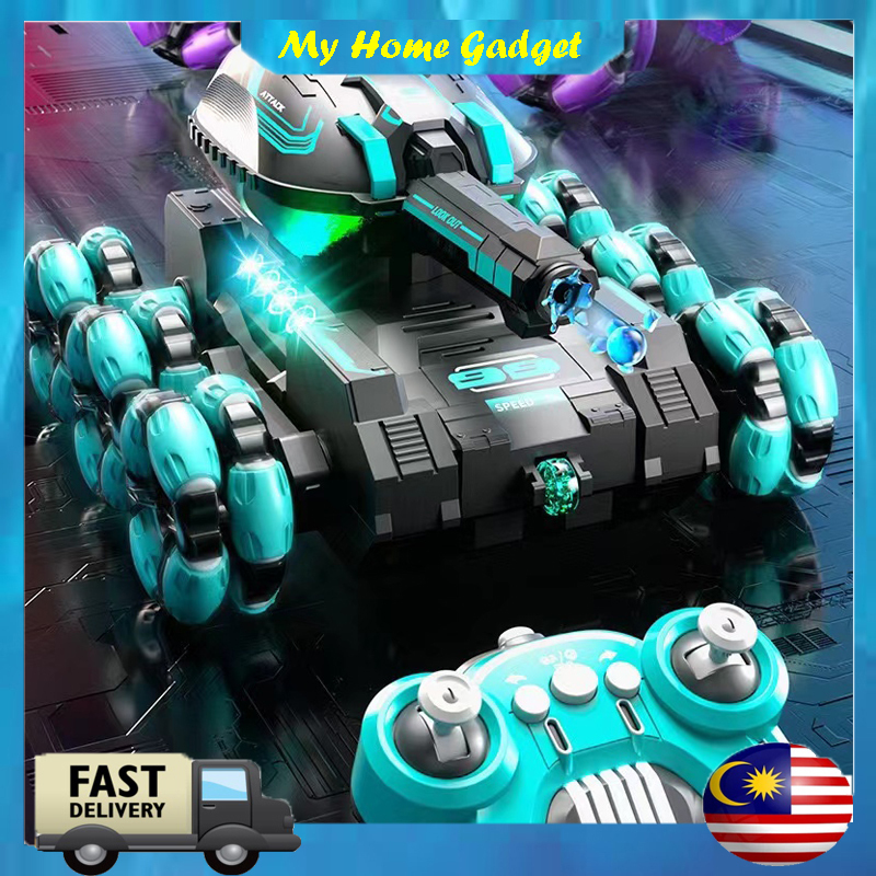 Hand Gesture 2.4G RC 6WD Water Bomb Tank RC Toy Shooting Competitive ...