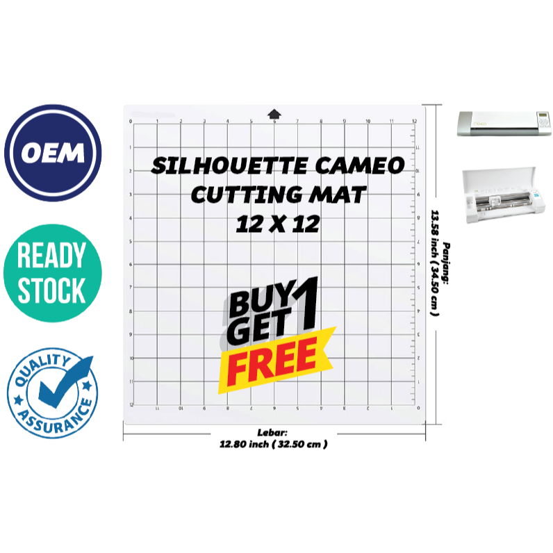 Cameo Cutting Mat (12 x 12 Inch) (12 x 24 Inch) Cameo Plotter V1 & V2 ...