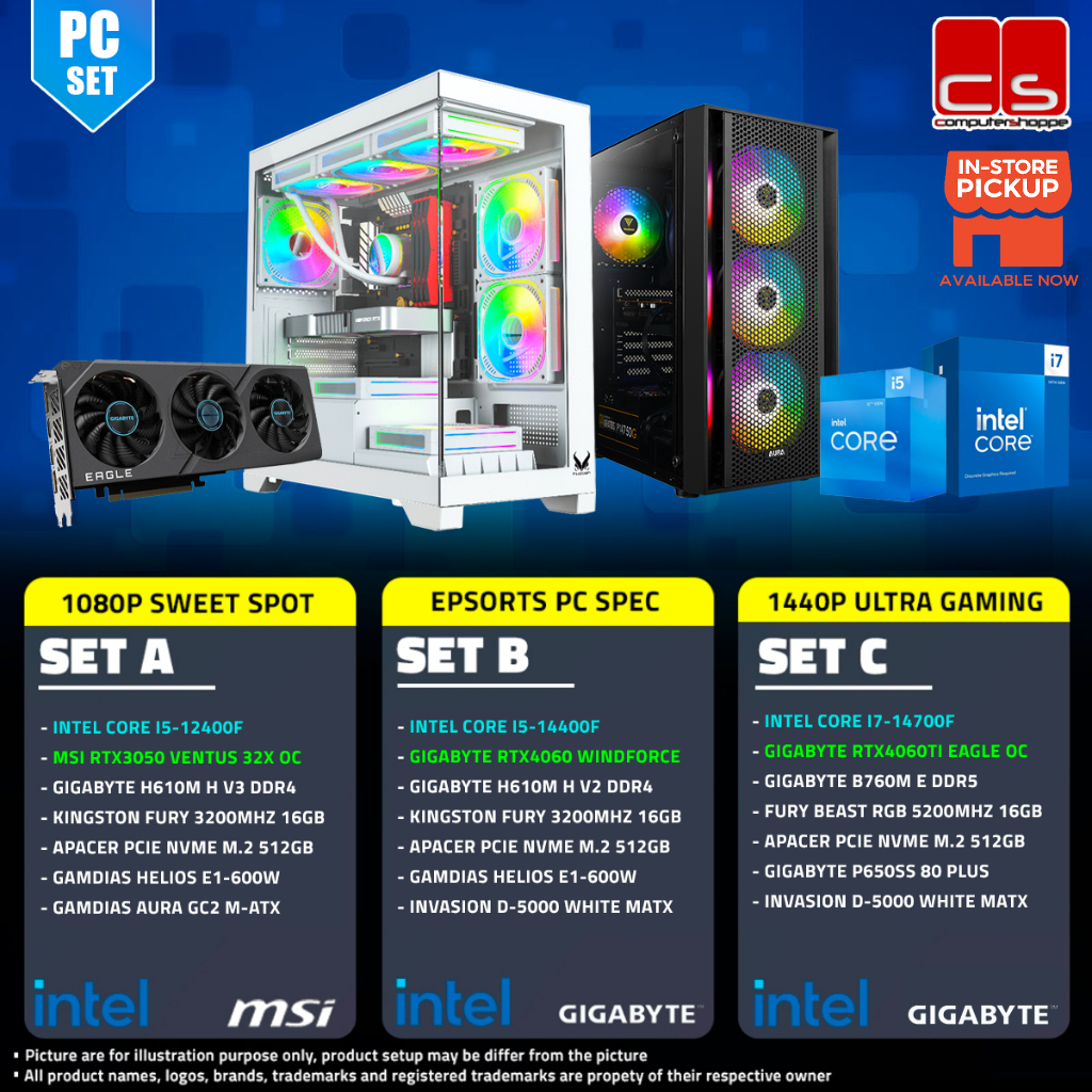 INTEL Gaming PC Package With Graphics Card For 1080P or 2K Gaming ...