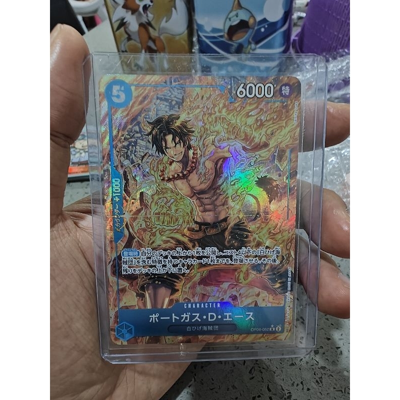 One Piece OPTCG OP08-052 Parallel R Ace | Shopee Malaysia
