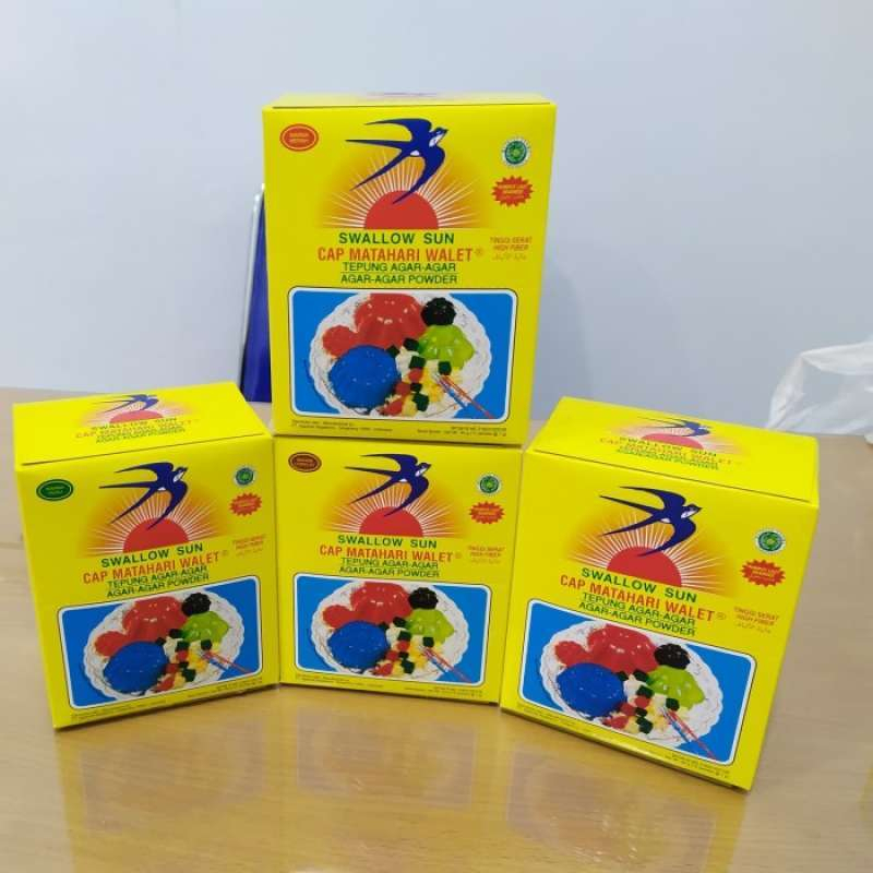 Agar Agar Swallow Globe Serbuk / Powder Jelly Pudding Box ( 12 Sachets ...