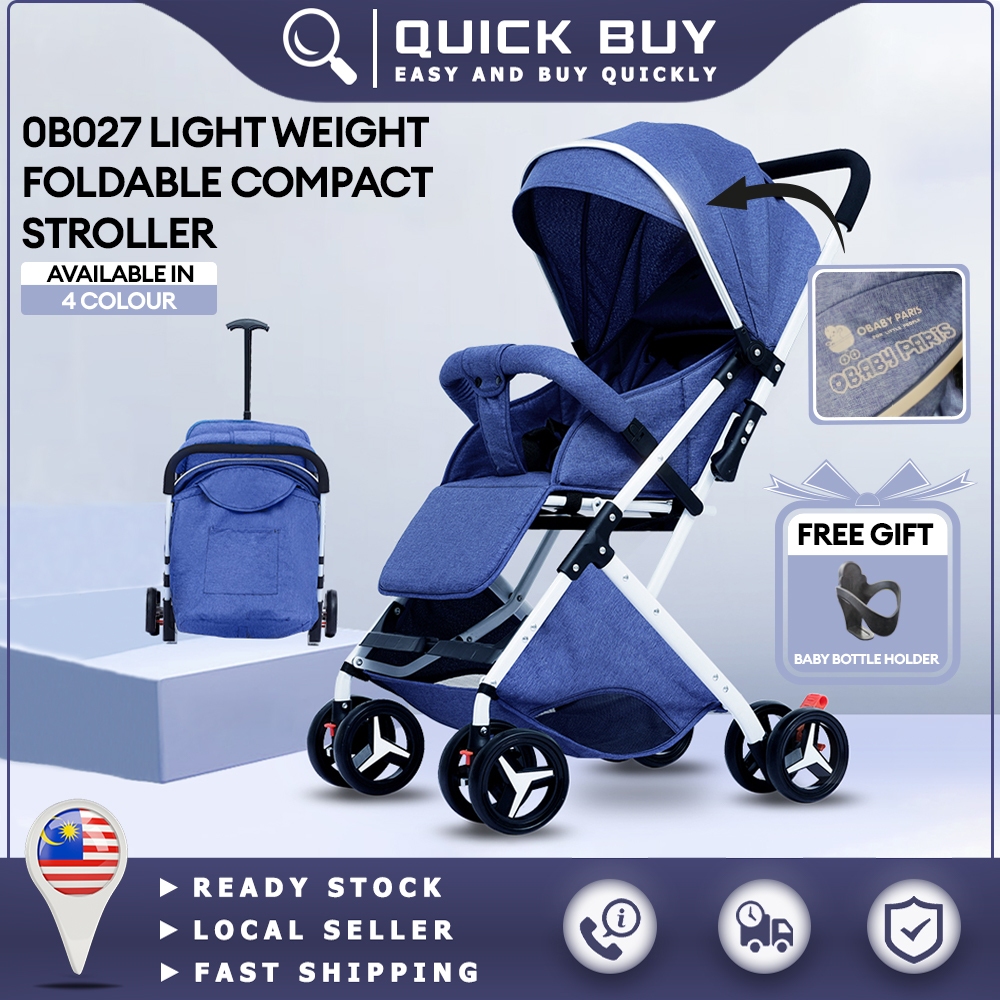 QB Obaby Paris OB027 Light Weight Foldable Stroller Compact Stroller ...