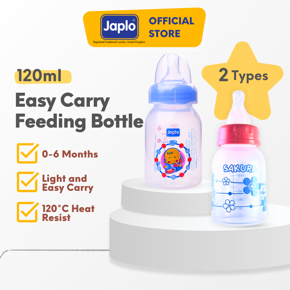 Japlo Easy Carry Feeding Bottle 120ML 4oz Nursing Bottle Baby Bottle ...