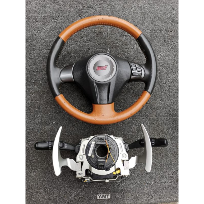 SUBARU STI Steering Wheel With Paddle Shift and Clock Spring Roller ...
