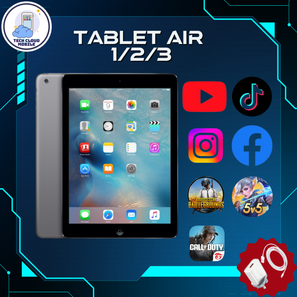 【100% ORIGINAL SECONDHAND】TABLET AIR 1/2/3 (WIFI / CELLULAR) | Shopee ...