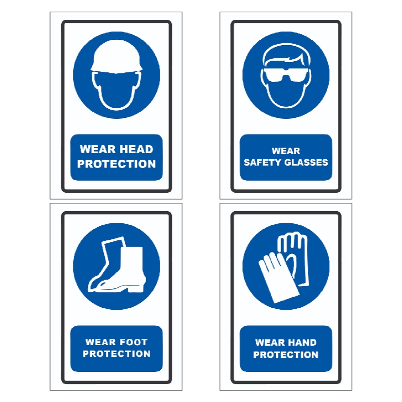SAFETY STICKER : STICKER SAFETY SAIZ A5 / 5.8X8.3 INCH | Shopee Malaysia