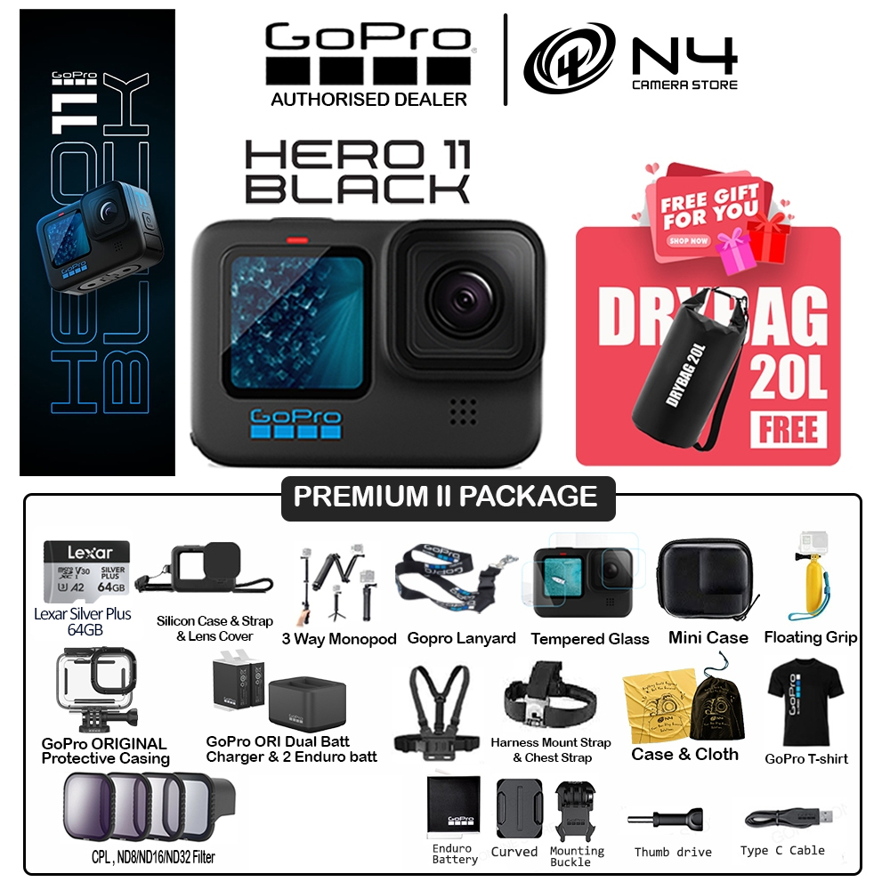 GoPro HERO11 Black Hero 11 Black Action Camera (With MCMC Approval ...