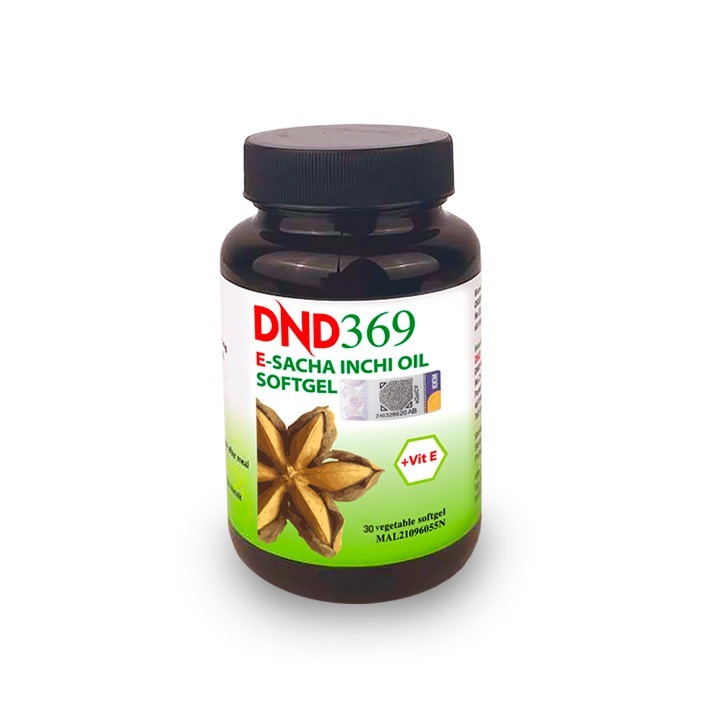 DND 369 E-Sacha Inchi Oil Softgel MINI TRIAL size (1 Botol x 30 Biji ...