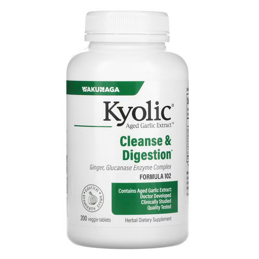 Kyolic Garlic Extract Candida Cleanse & Digestion, 100 Vege Tablets ...