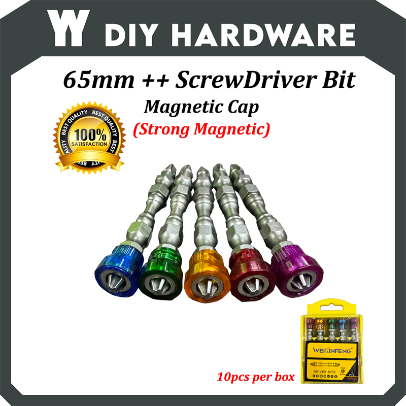 YY DiY PH2 65mm Magnetic Magnet Magnetizer Ring Screwdriver Hand Drill ...