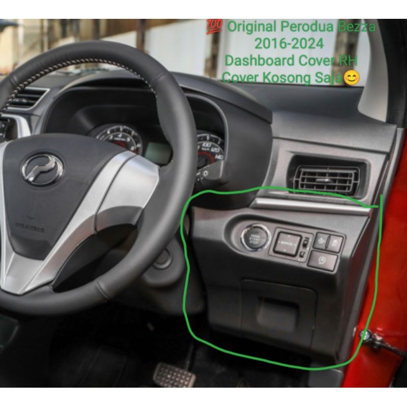 💯 Original Perodua Bezza 2016-2024 Dashboard Cover Lower RH (Cover ...