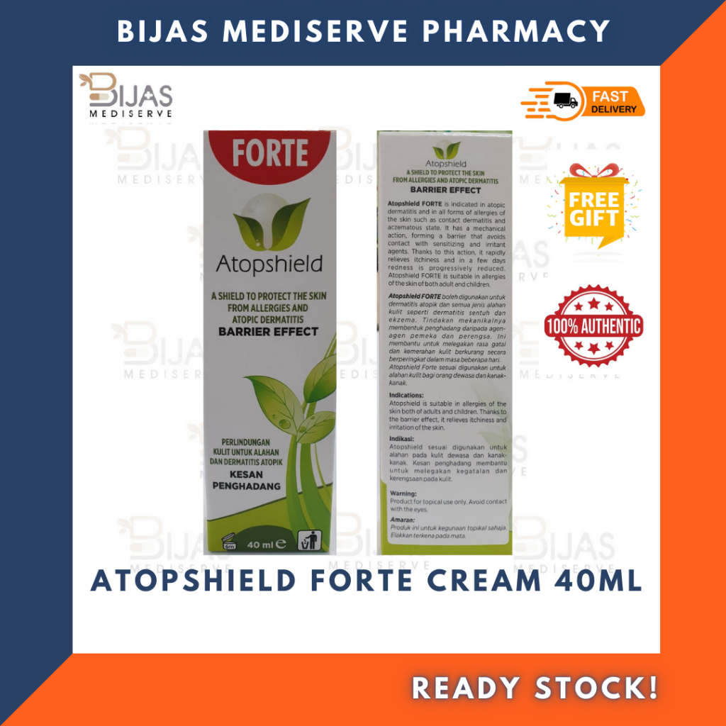 ATOPSHIELD FORTE CREAM 40ML (EXP: 04/2025) | Shopee Malaysia