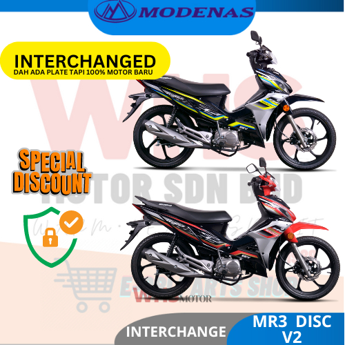 Modenas KRISS MR3 V2 Disc - (INTERCHANGED) MOPED 110cc - Motor Ekonomi ...