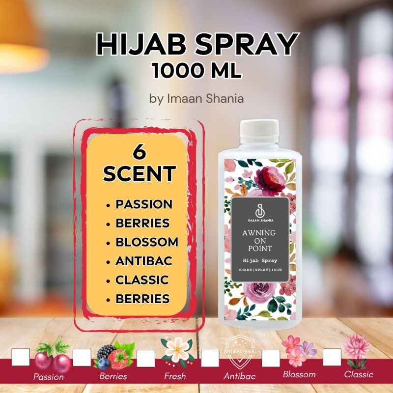 1000ML >> SPRAY HIJAB | STARCH AWNING SPRAY | PENGERAS TUDUNG | HIJAB ...